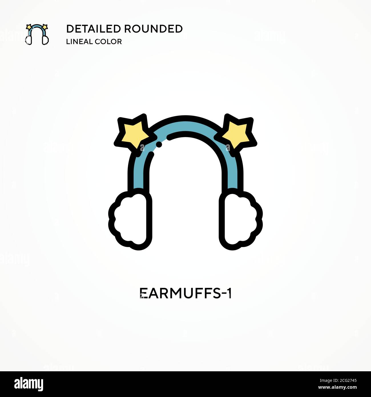 Earmuffs-1 vector icon. Modern vector illustration concepts. Easy to ...