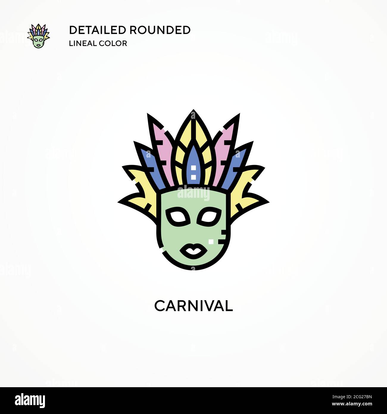 Carnival vector icon. Modern vector illustration concepts. Easy to edit ...
