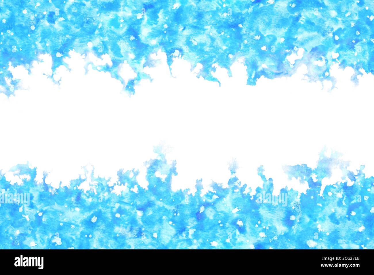 pastel color blue ice abstract on natural grunge watercolor hand paint ...