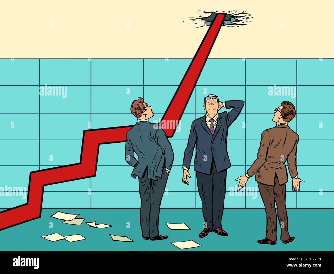 arrow growth chart Stock Vector Image & Art - Alamy