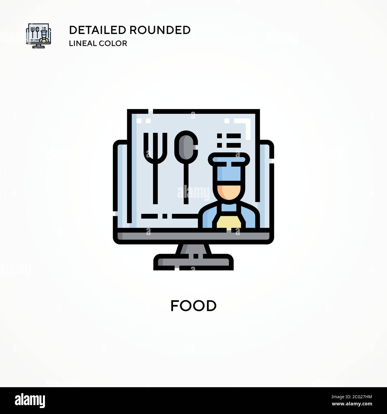 Food vector icon. Modern vector illustration concepts. Easy to edit and ...