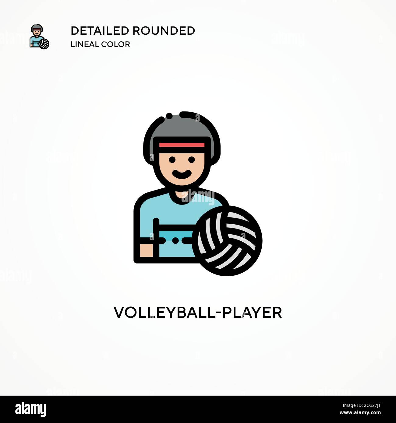 Person playing volleyball icon vector vectors hi-res stock photography ...