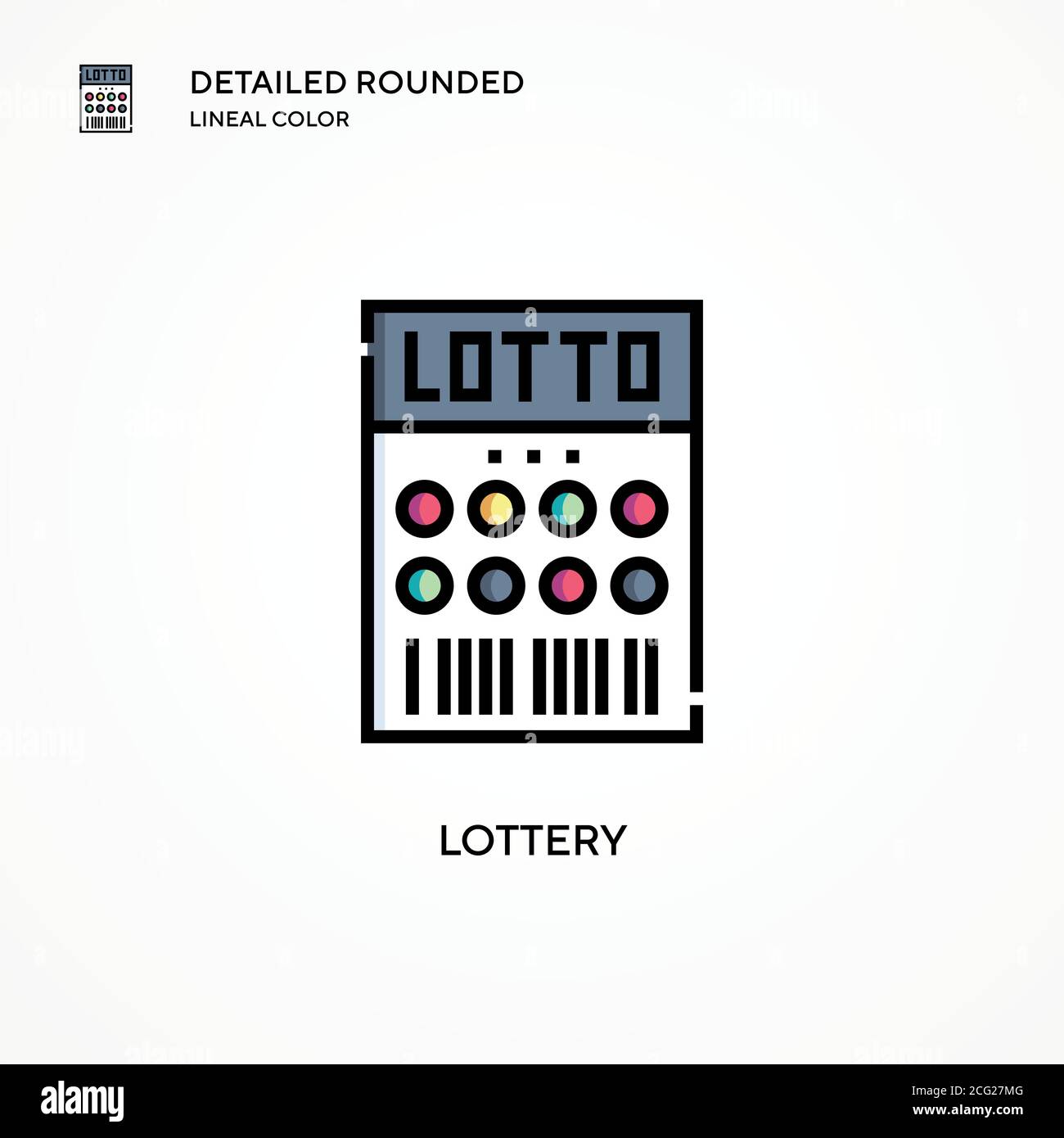 Lottery vector icon. Modern vector illustration concepts. Easy to edit ...