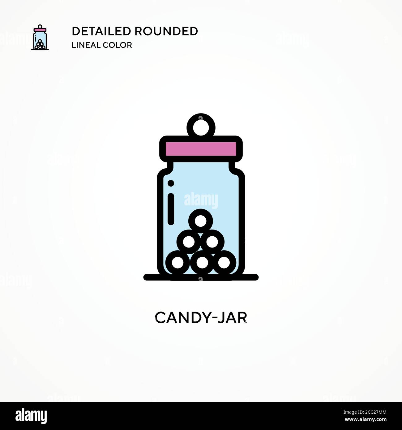 Candy-jar vector icon. Modern vector illustration concepts. Easy to ...
