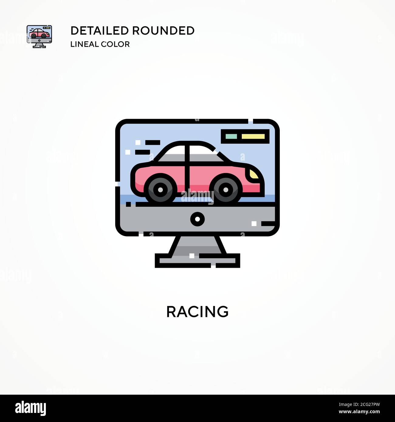 Racing vector icon. Modern vector illustration concepts. Easy to edit ...
