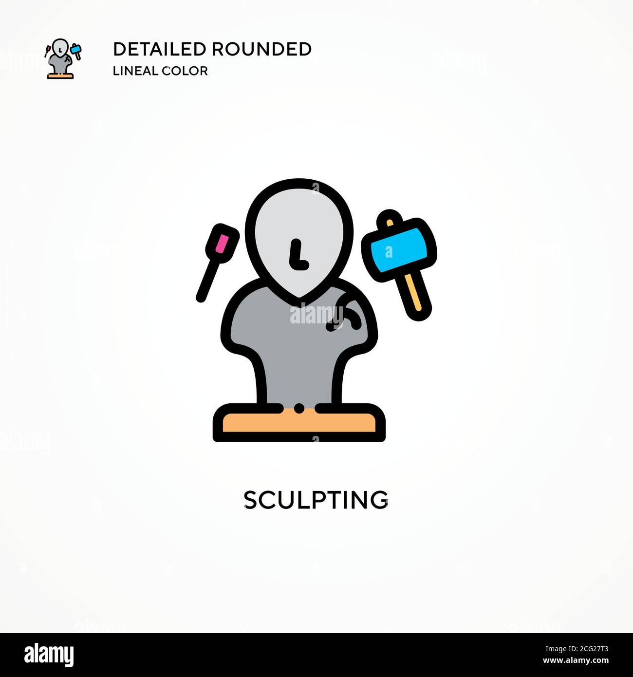 Sculpting vector icon. Modern vector illustration concepts. Easy to ...