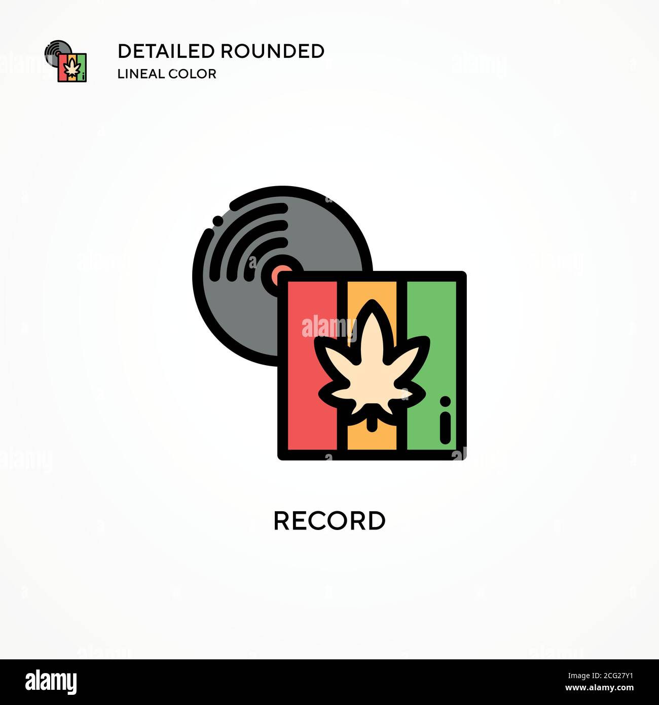 Record vector icon. Modern vector illustration concepts. Easy to edit ...