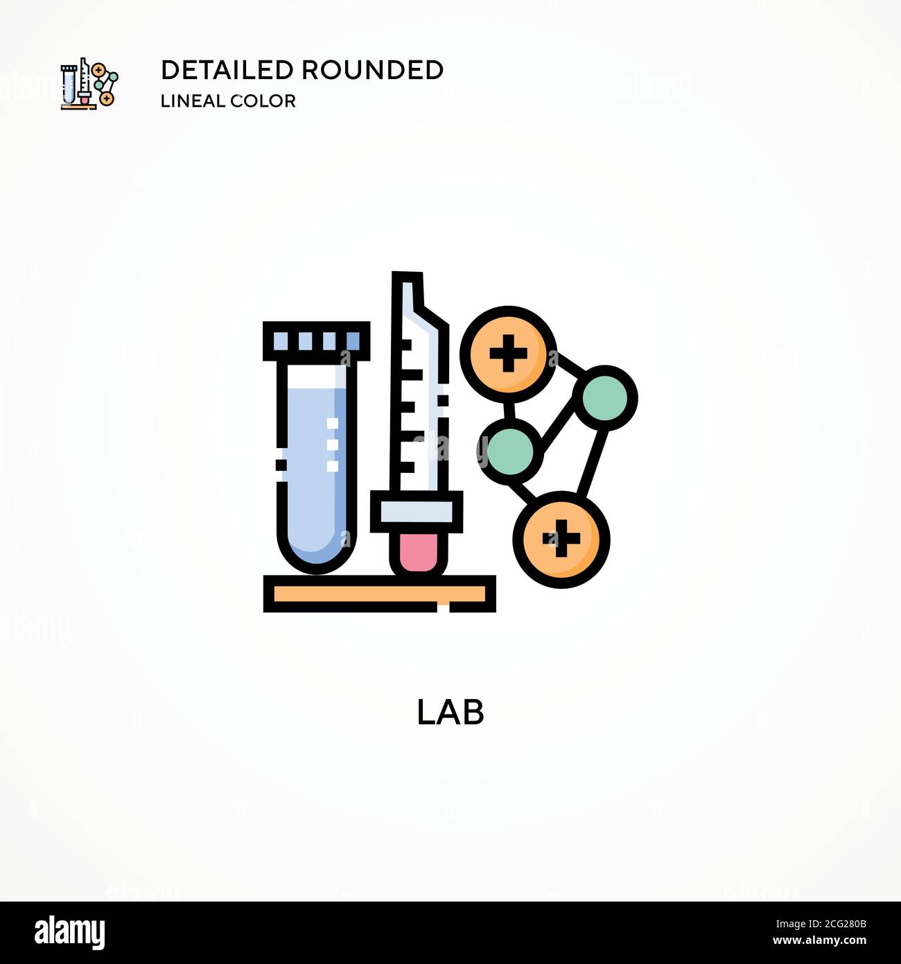 Lab vector icon. Modern vector illustration concepts. Easy to edit and ...