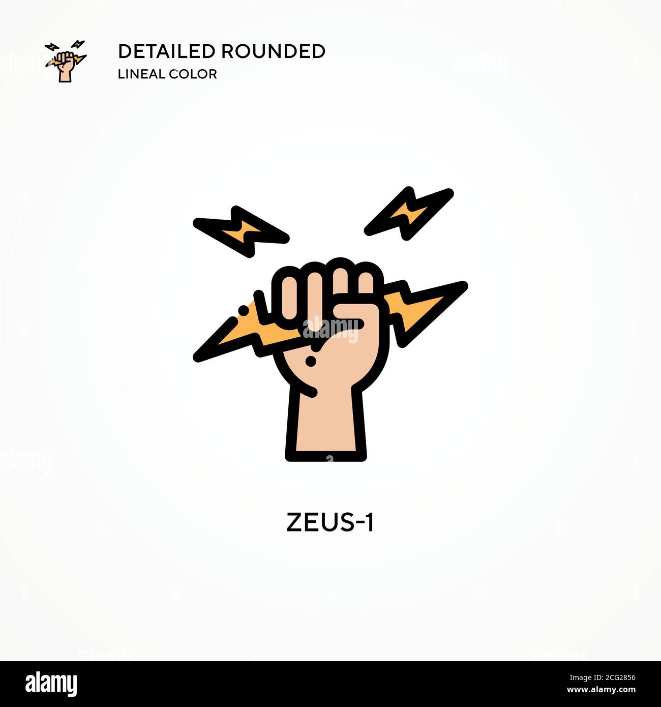 Zeus-1 vector icon. Modern vector illustration concepts. Easy to edit ...
