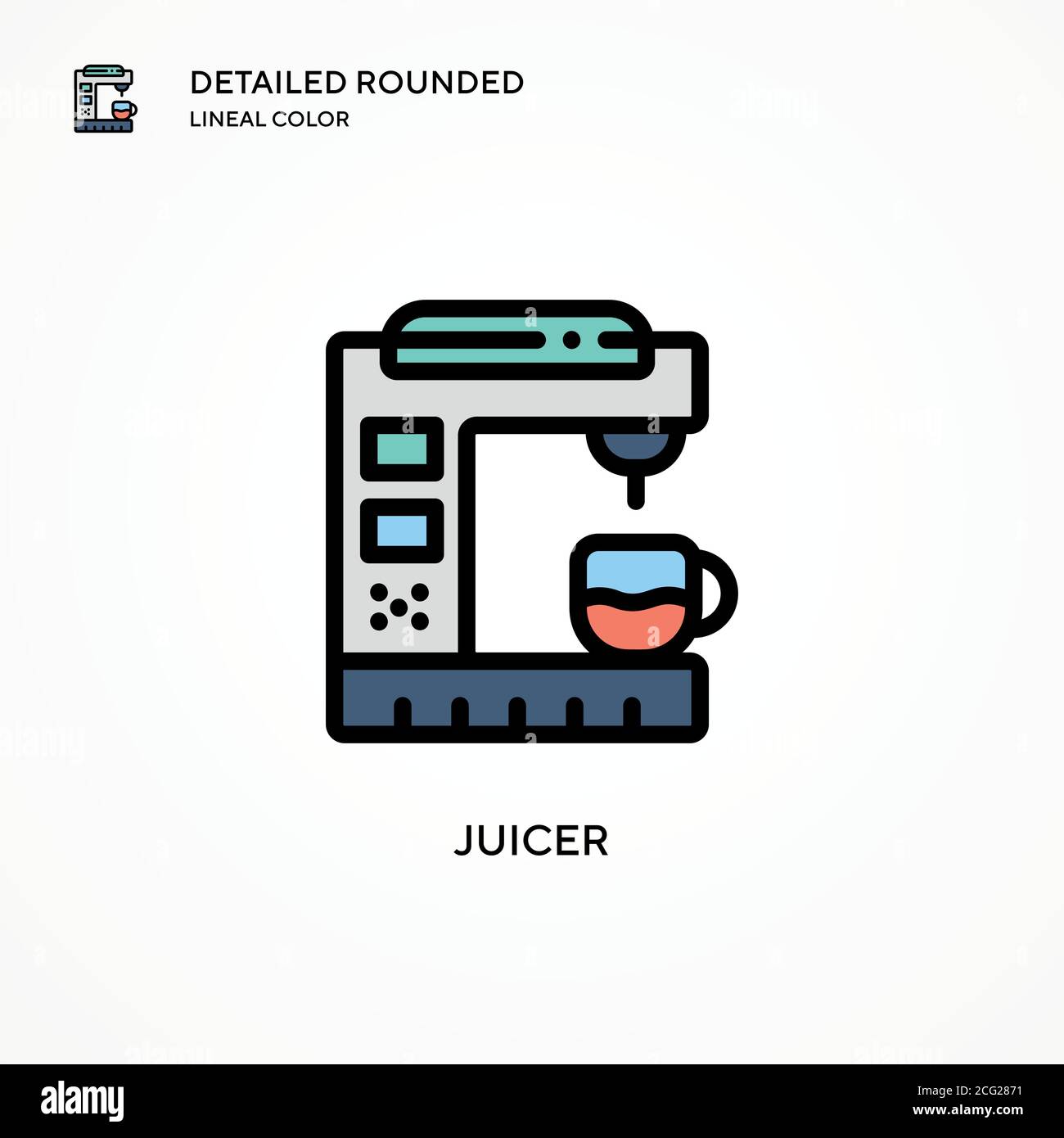 Juicer vector icon. Modern vector illustration concepts. Easy to edit ...