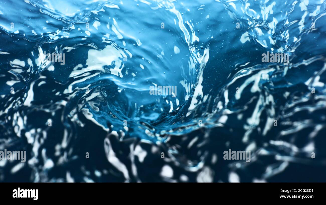 Water twister, freeze motion of rotating water surface. Refreshment and ...