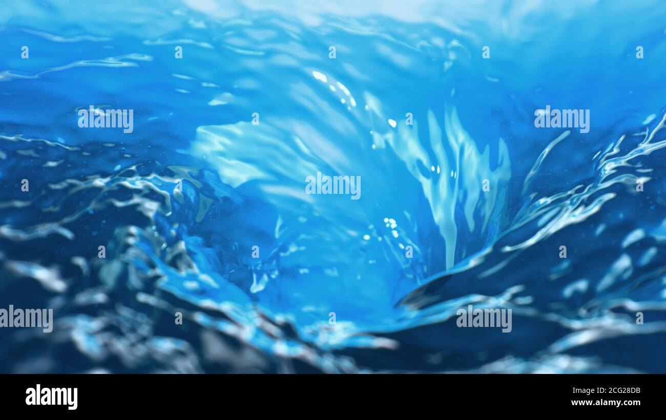 Water twister, freeze motion of rotating water surface. Refreshment and ...