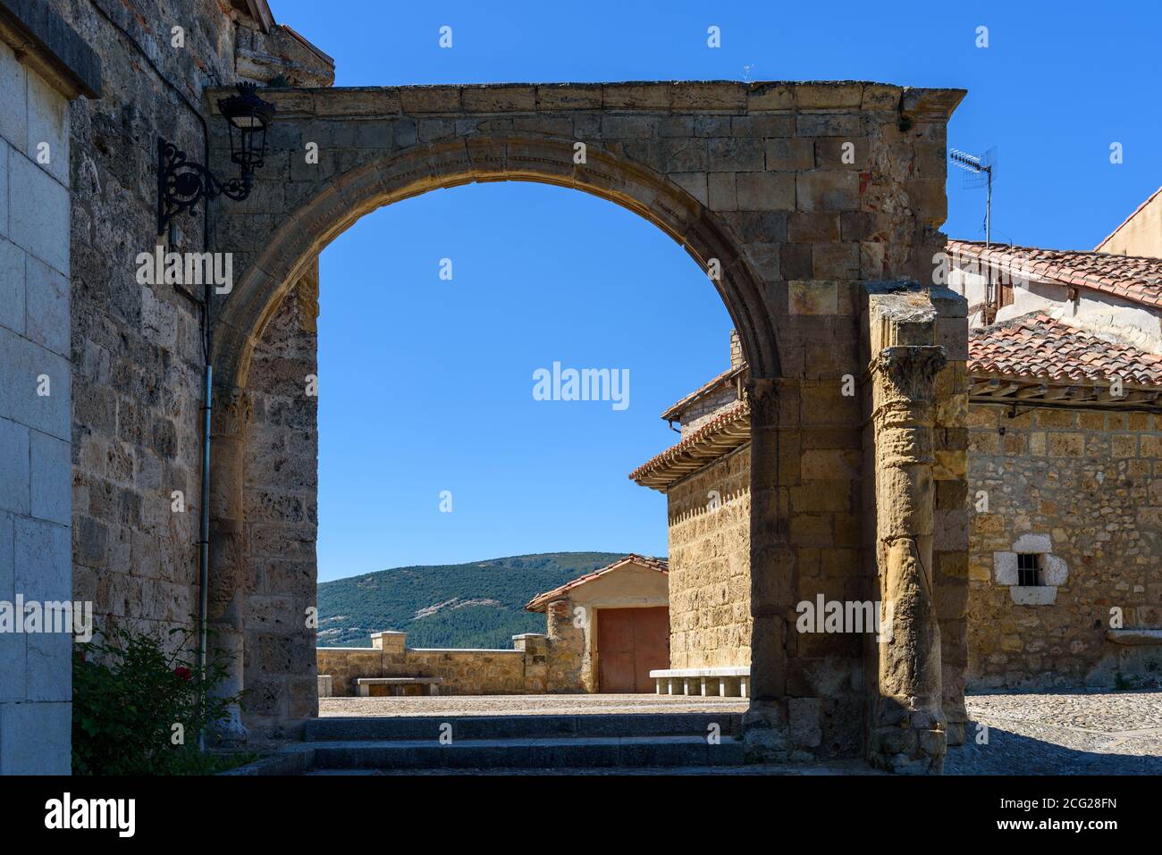 Scenic view of medieval village of Frias in Burgos Stock Photo - Alamy