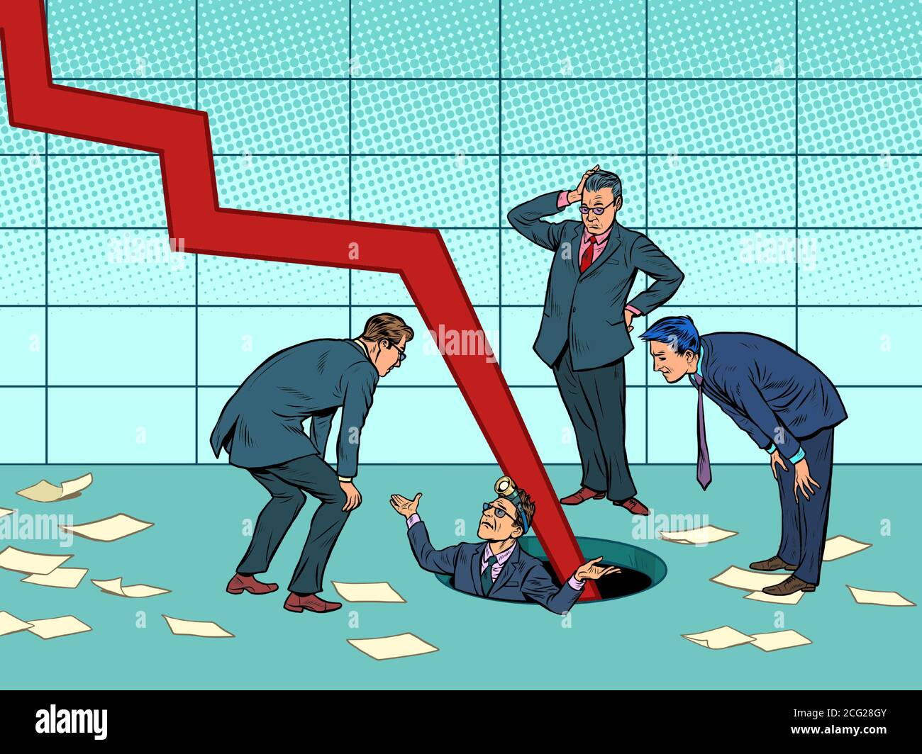 Financial business graph chart Stock Vector Images - Alamy