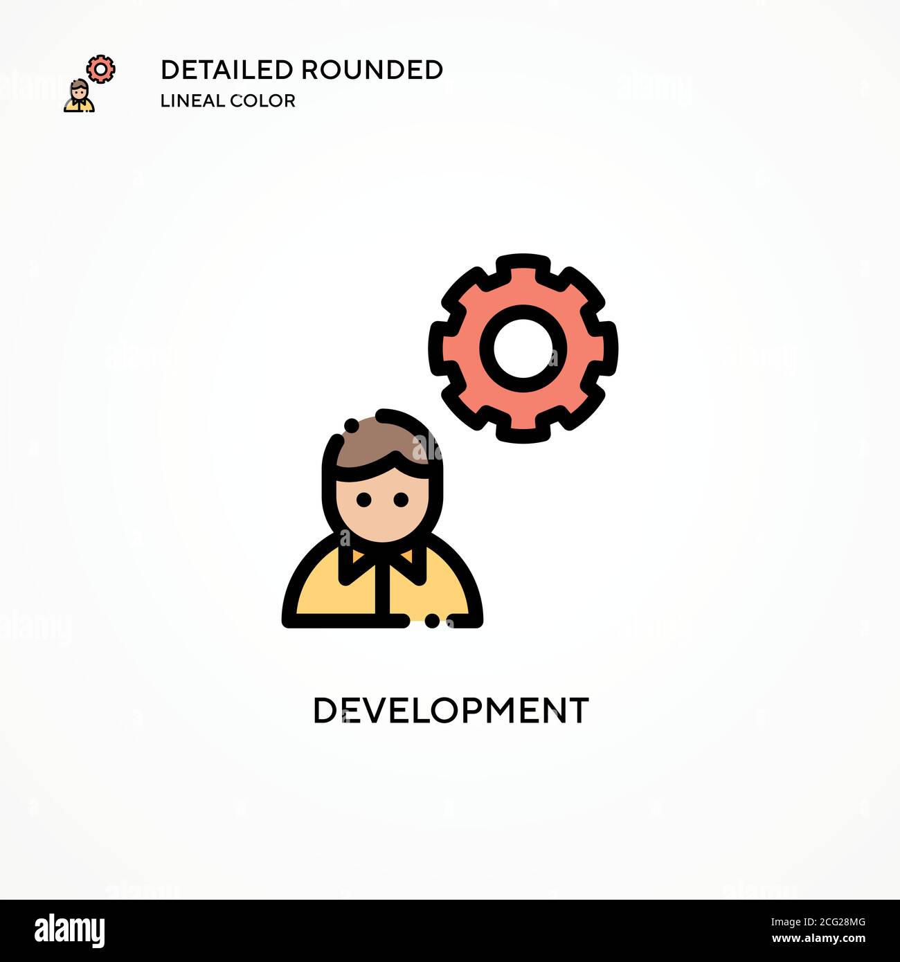 Development vector icon. Modern vector illustration concepts. Easy to ...