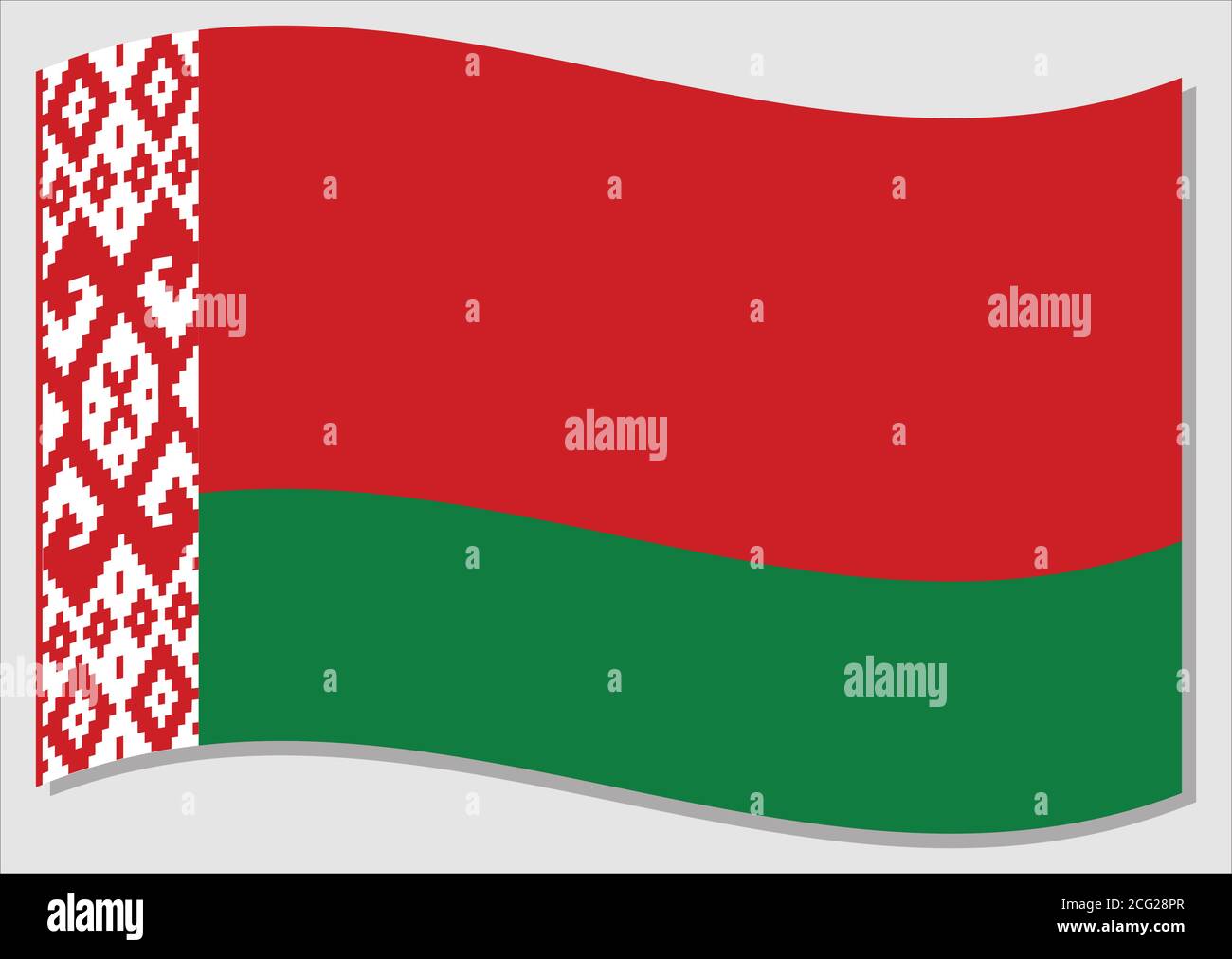 Waving flag of Belarus vector graphic. Waving Belarusian flag ... Waving flag of Belarus vector graphic. Waving Belarusian flag ...