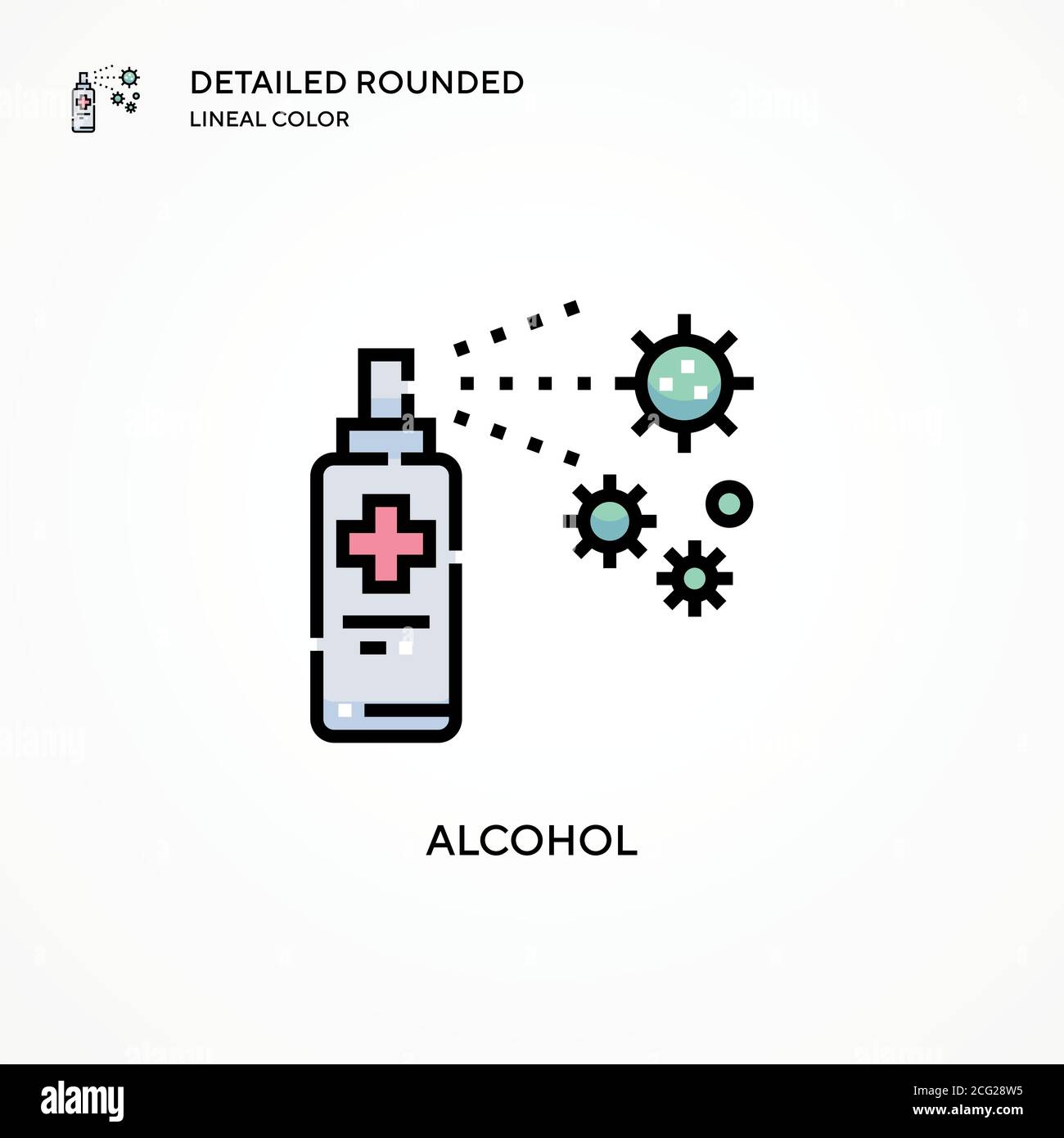 Alcohol vector icon. Modern vector illustration concepts. Easy to edit ...