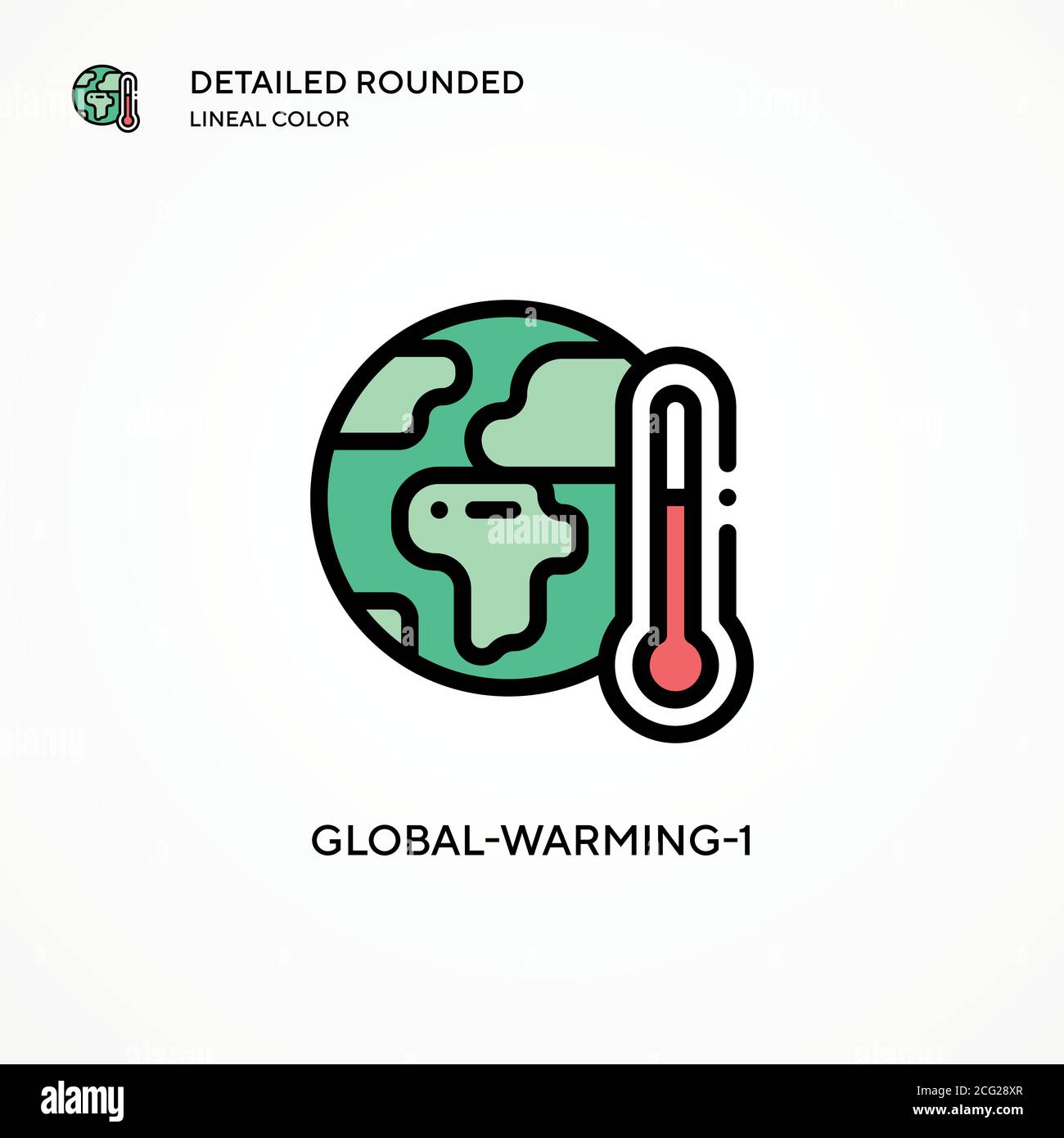 Global-warming-1 vector icon. Modern vector illustration concepts. Easy ...