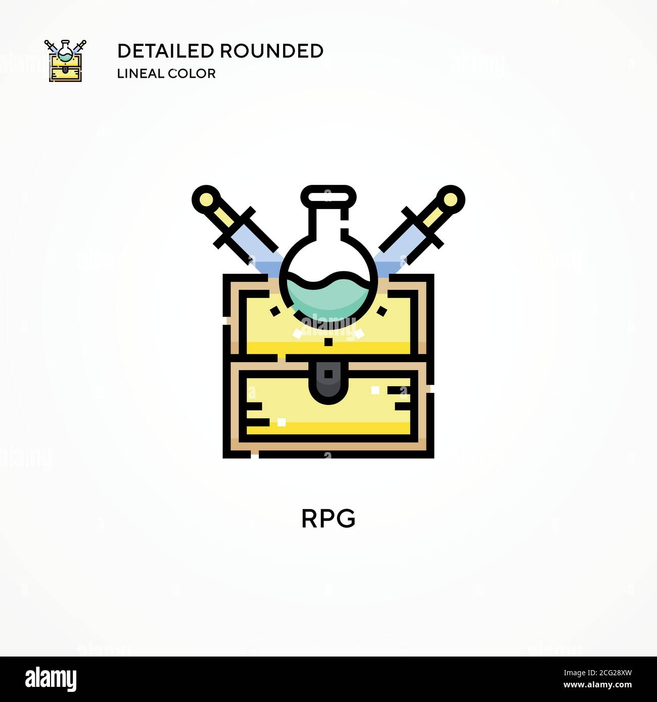 Rpg vector icon. Modern vector illustration concepts. Easy to edit and ...