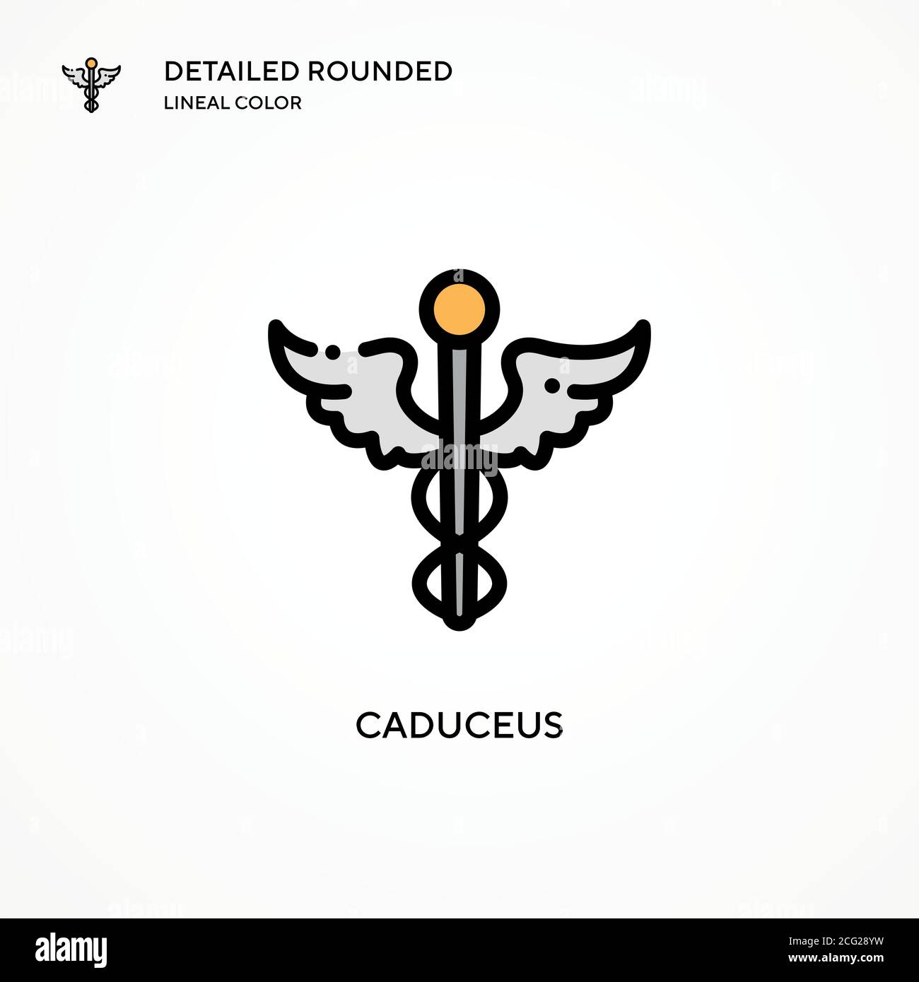 Caduceus vector icon. Modern vector illustration concepts. Easy to edit ...