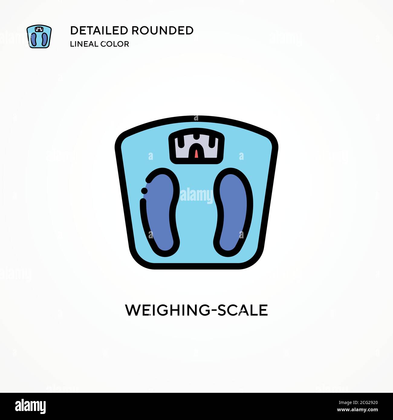 Weighing-scale vector icon. Modern vector illustration concepts. Easy ...