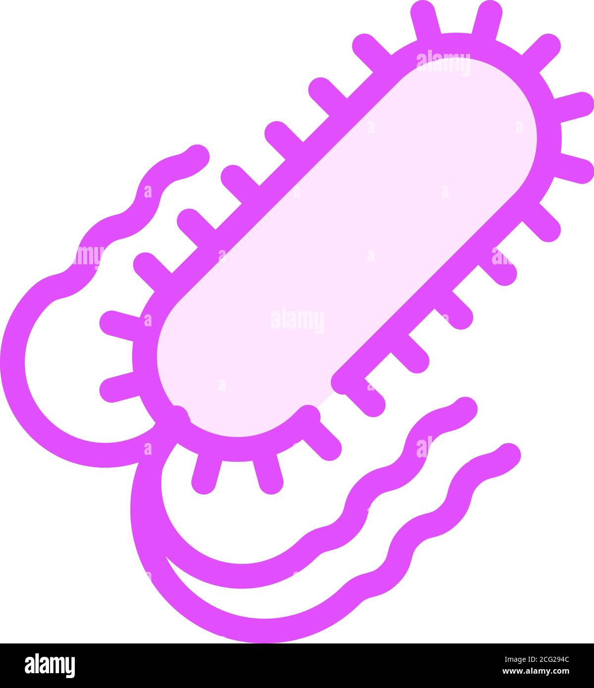 salmonella bacteria color icon vector isolated illustration Stock ...