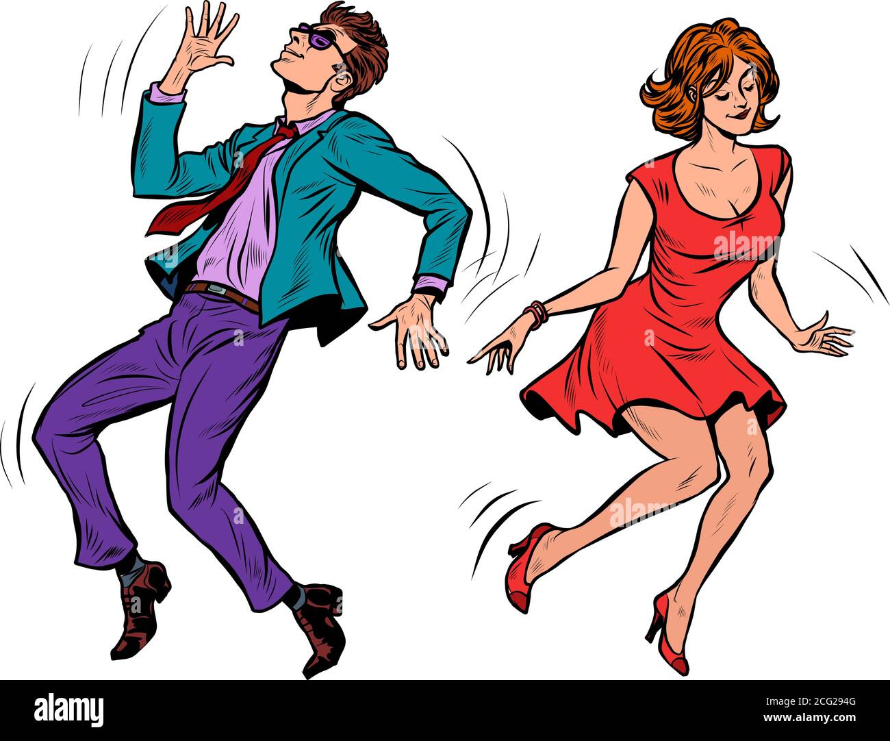A couple dancing. Music party Stock Vector Image & Art - Alamy