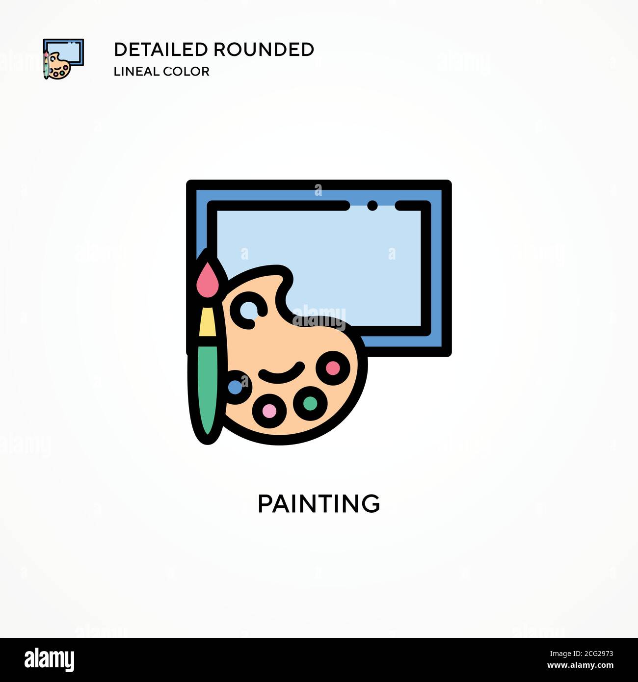 Painting vector icon. Modern vector illustration concepts. Easy to edit ...