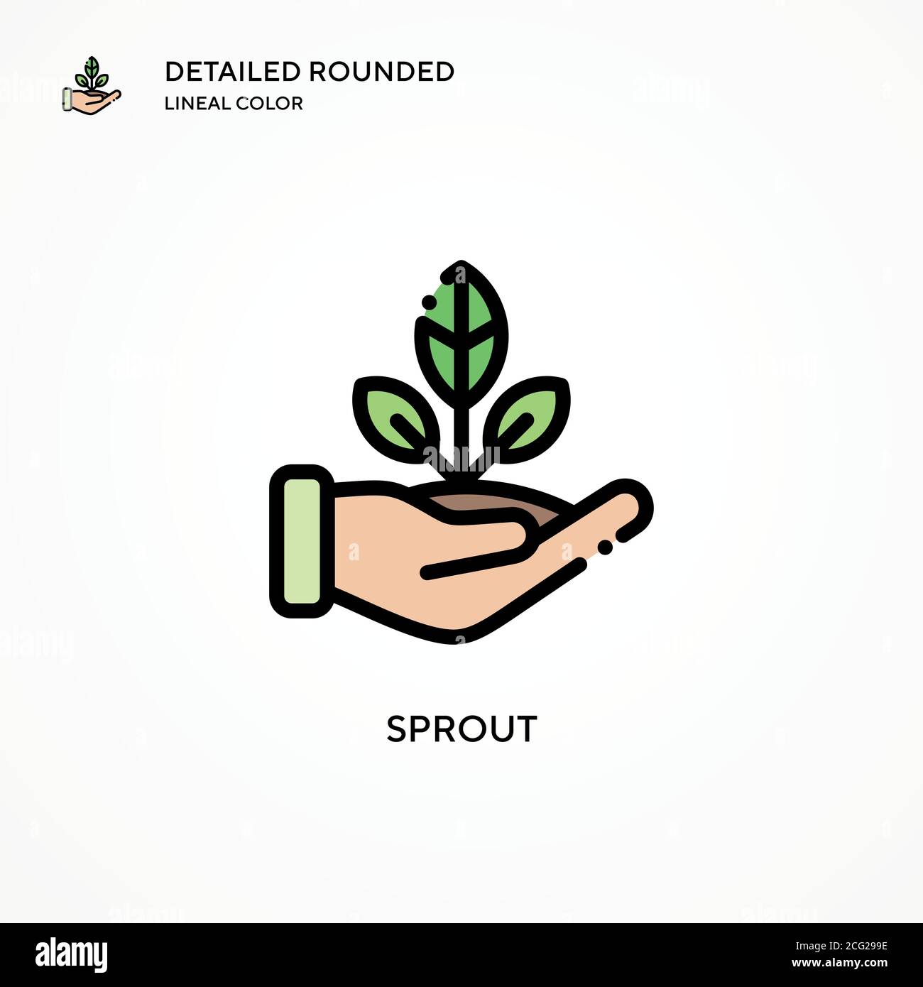 Sprout vector icon. Modern vector illustration concepts. Easy to edit ...