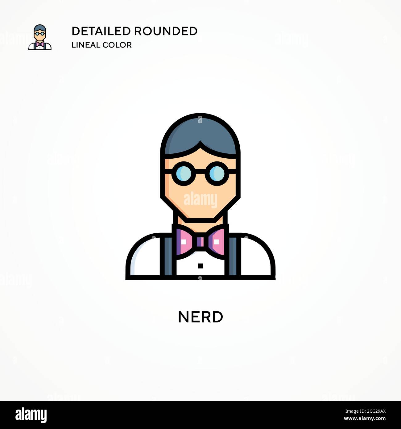 Nerd vector icon. Modern vector illustration concepts. Easy to edit and ...