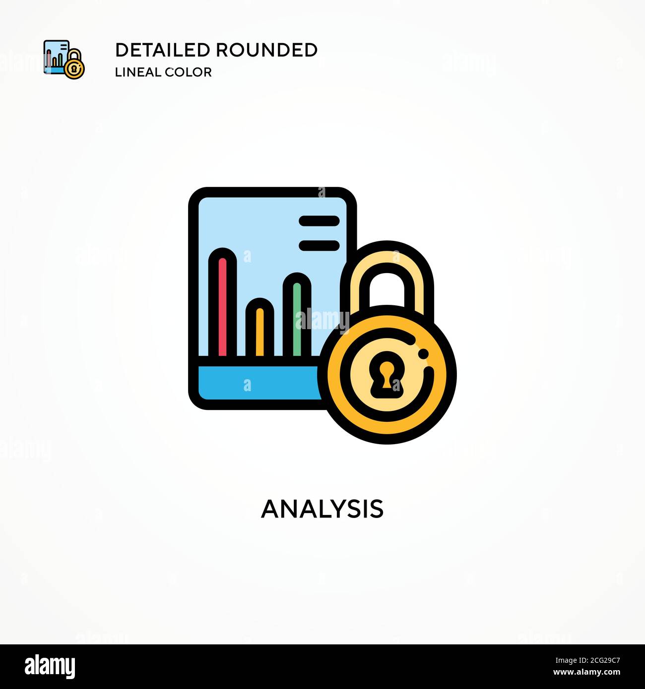 Analysis vector icon. Modern vector illustration concepts. Easy to edit ...
