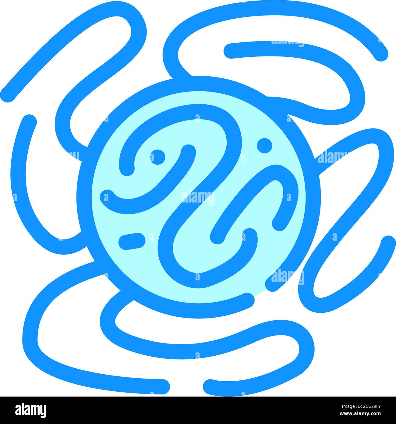 dangerous virus color icon vector isolated illustration Stock Vector ...