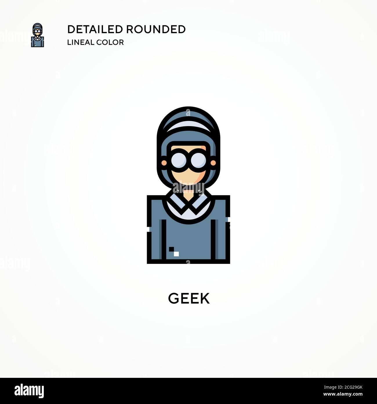 Geek vector icon. Modern vector illustration concepts. Easy to edit and ...