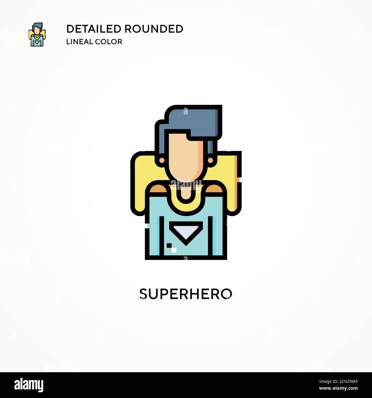 Superhero vector icon. Modern vector illustration concepts. Easy to ...
