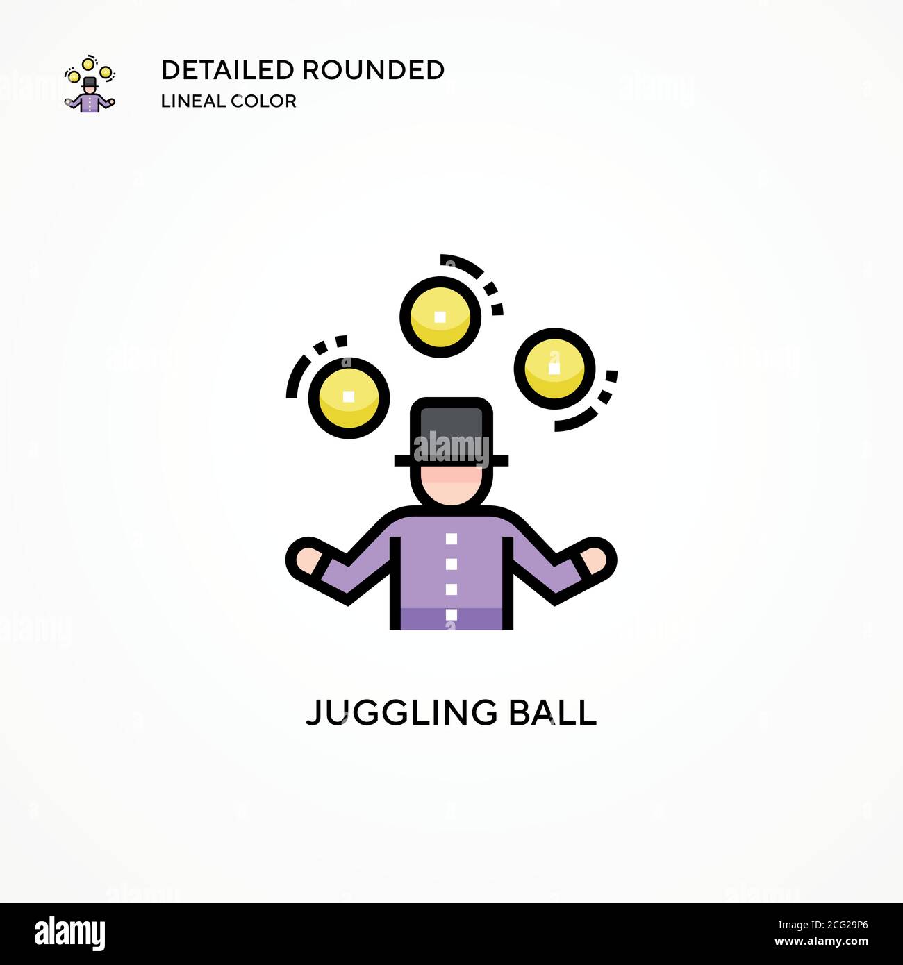 Girl juggling balls Stock Vector Images - Alamy