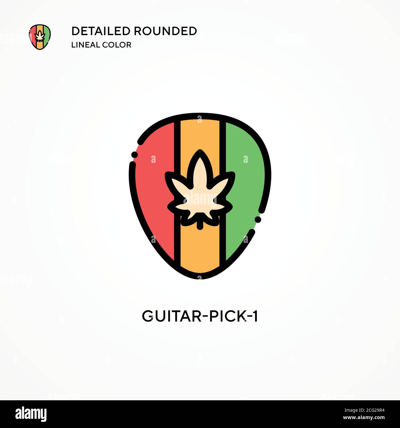 Guitar-pick-1 vector icon. Modern vector illustration concepts. Easy to ...