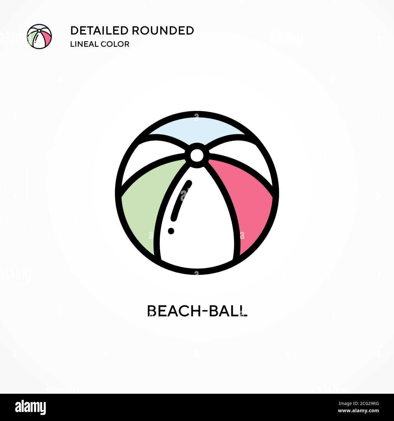Beach-ball vector icon. Modern vector illustration concepts. Easy to ...