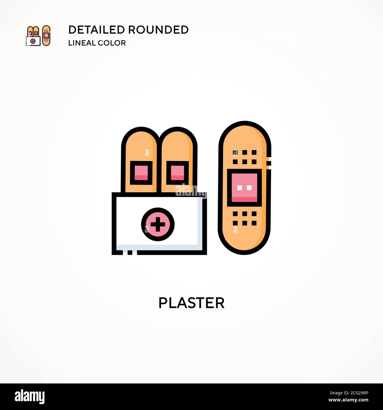 Plaster vector icon. Modern vector illustration concepts. Easy to edit ...