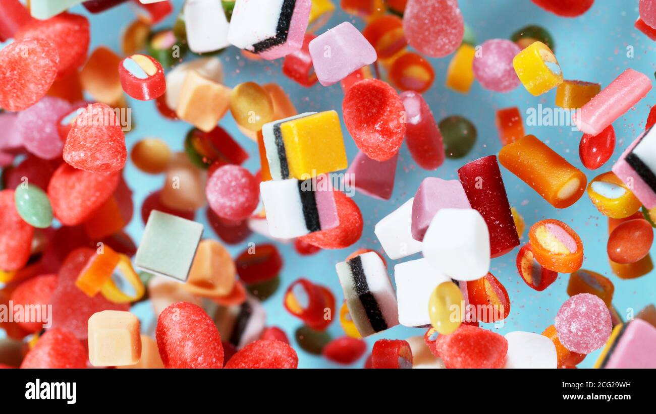 Candy Flying In The Air