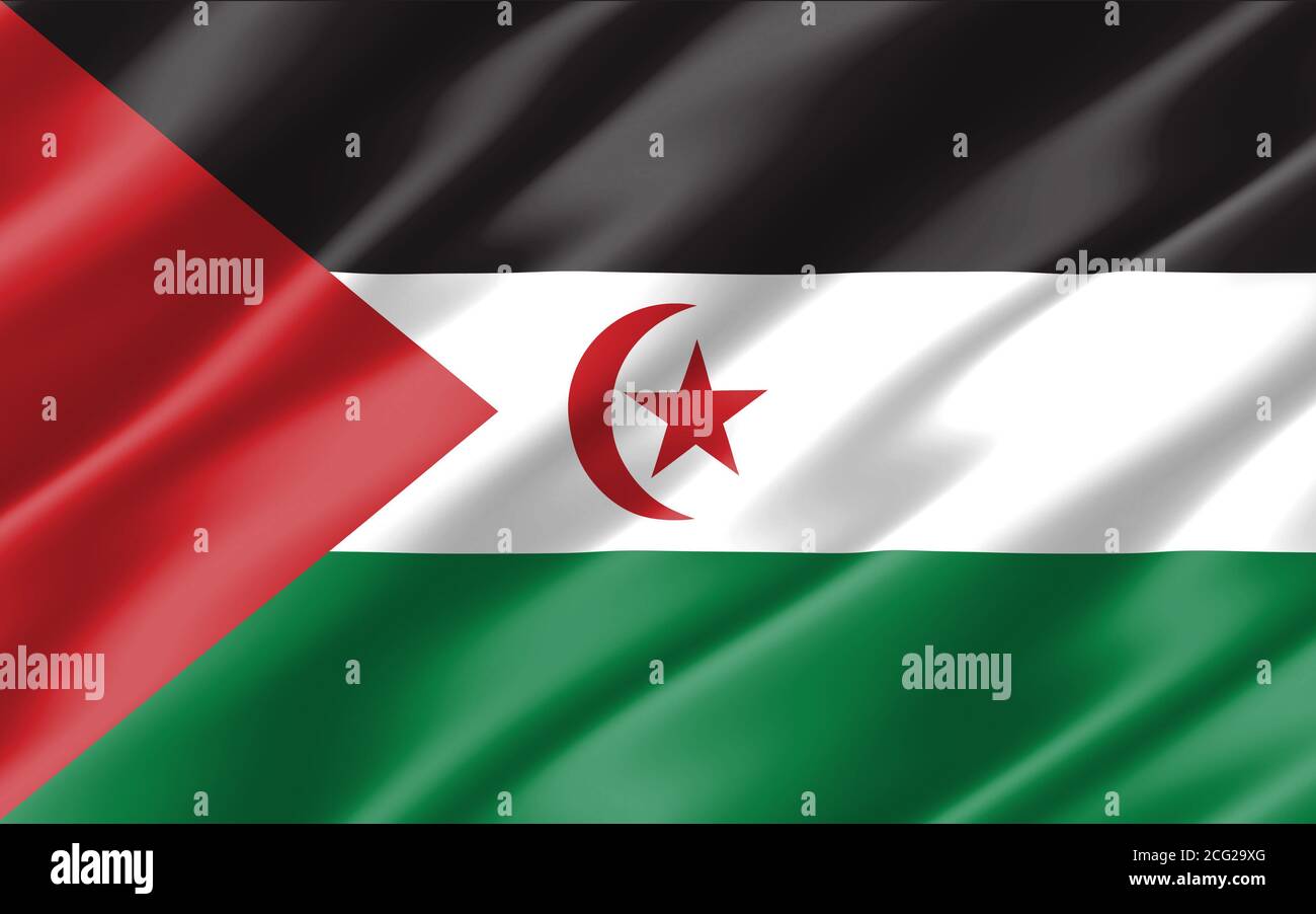 Wavy saharan flag hi-res stock photography and images - Alamy