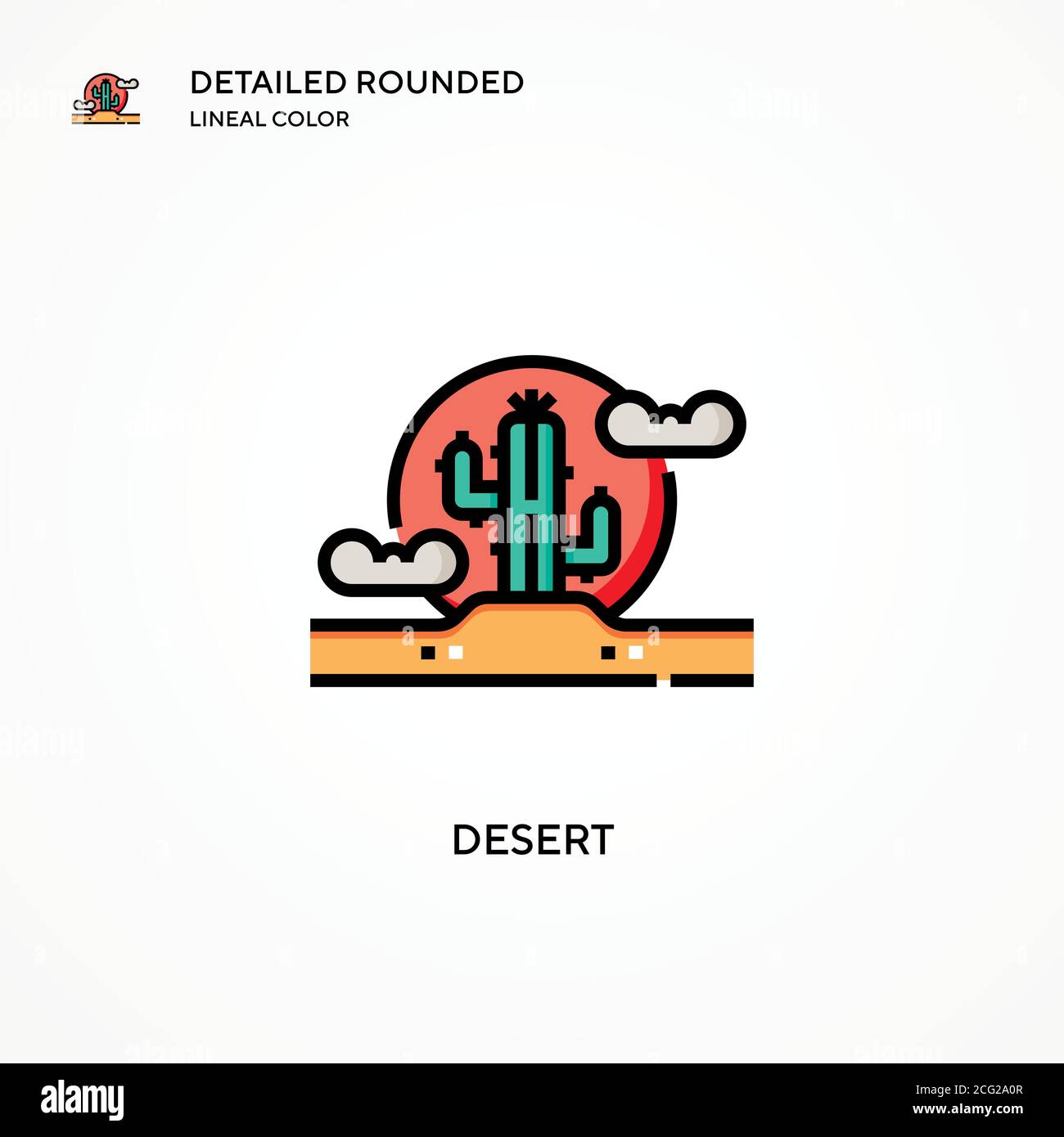 Desert vector icon. Modern vector illustration concepts. Easy to edit ...