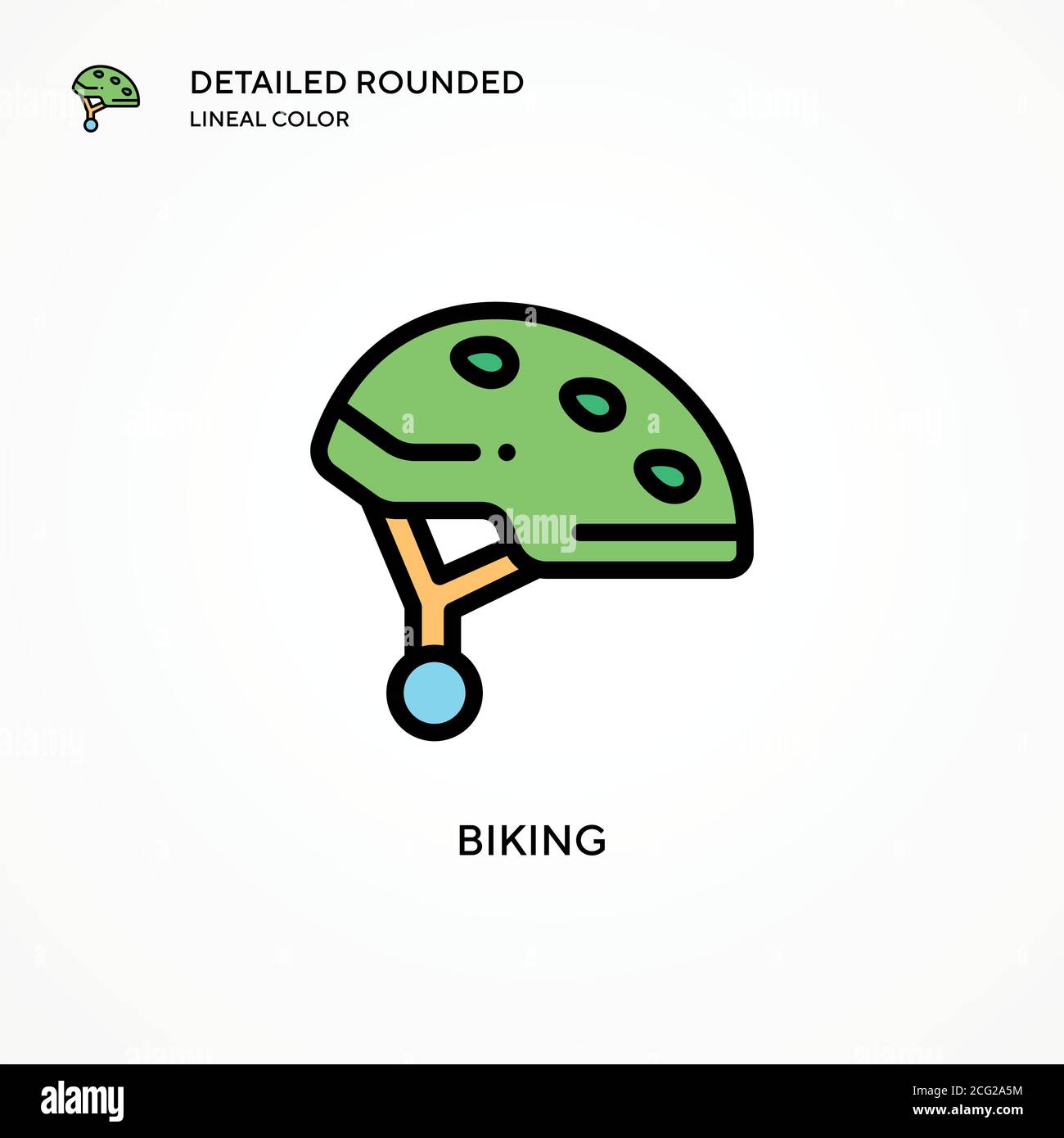Biking vector icon. Modern vector illustration concepts. Easy to edit ...