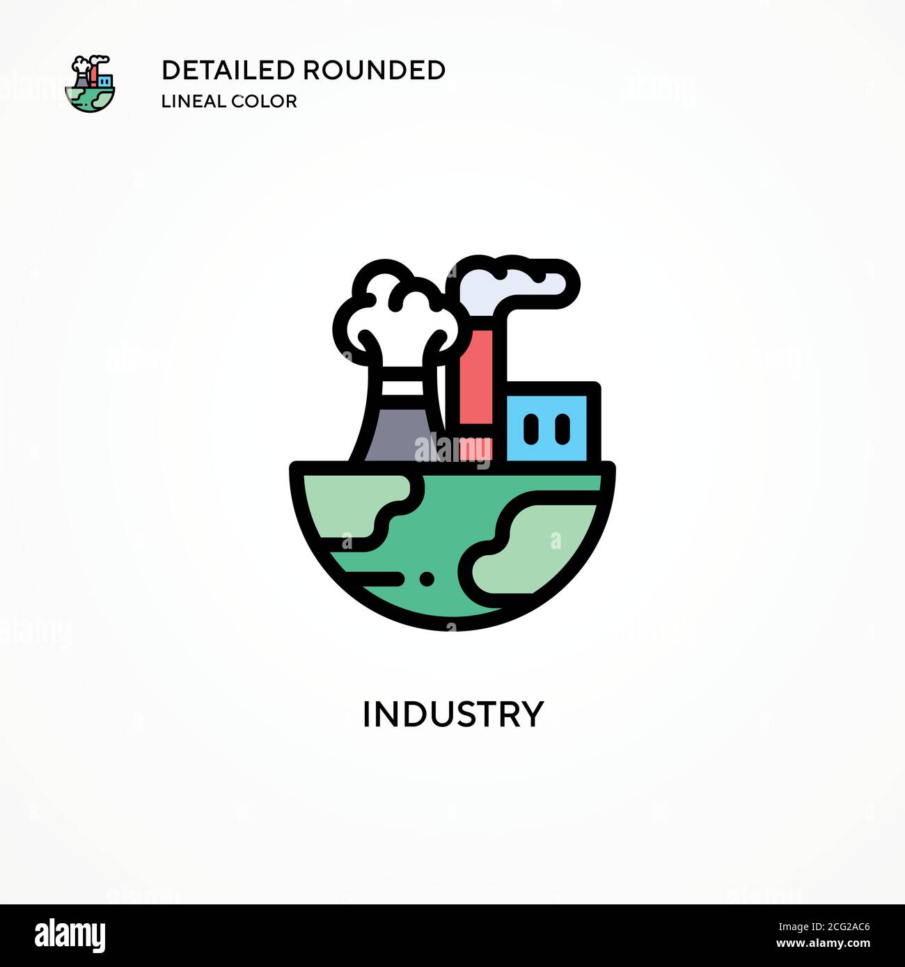 Industry vector icon. Modern vector illustration concepts. Easy to edit ...