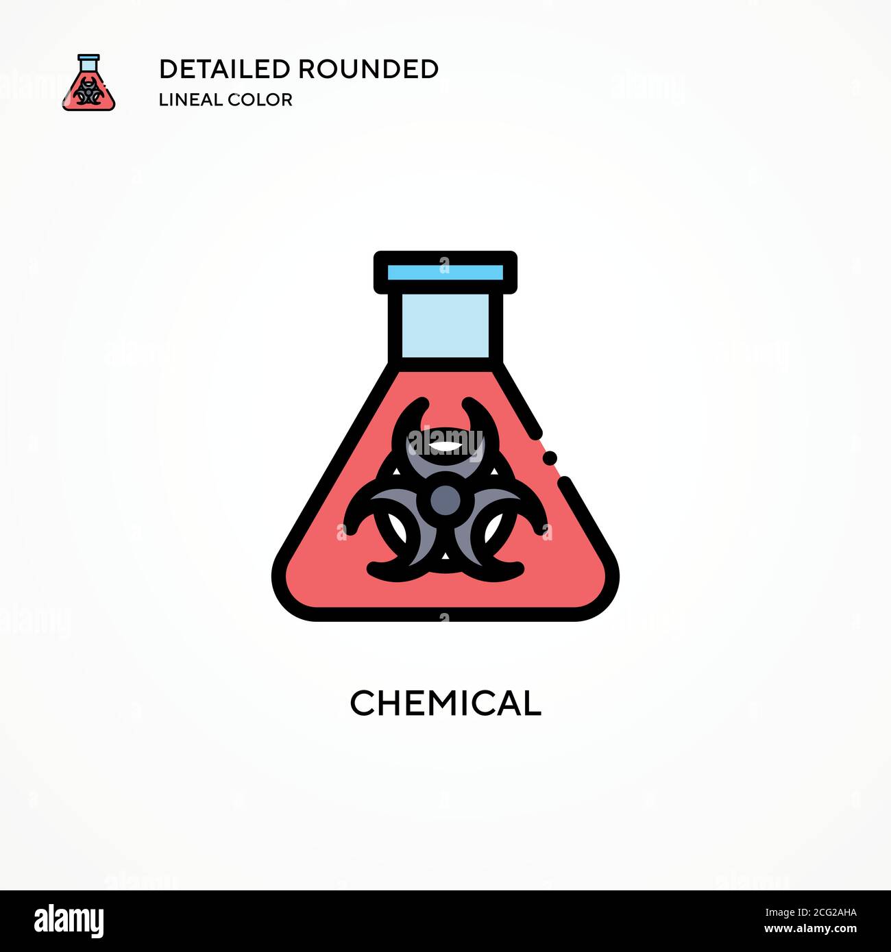 Chemical vector icon. Modern vector illustration concepts. Easy to edit and customize Stock ...