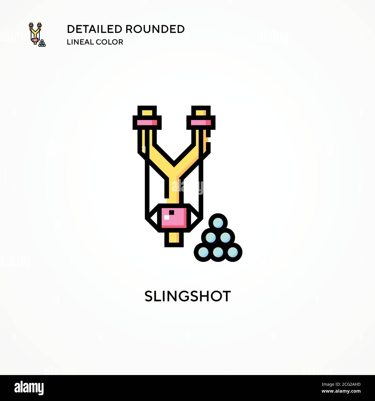 Slingshot vector icon. Modern vector illustration concepts. Easy to ...