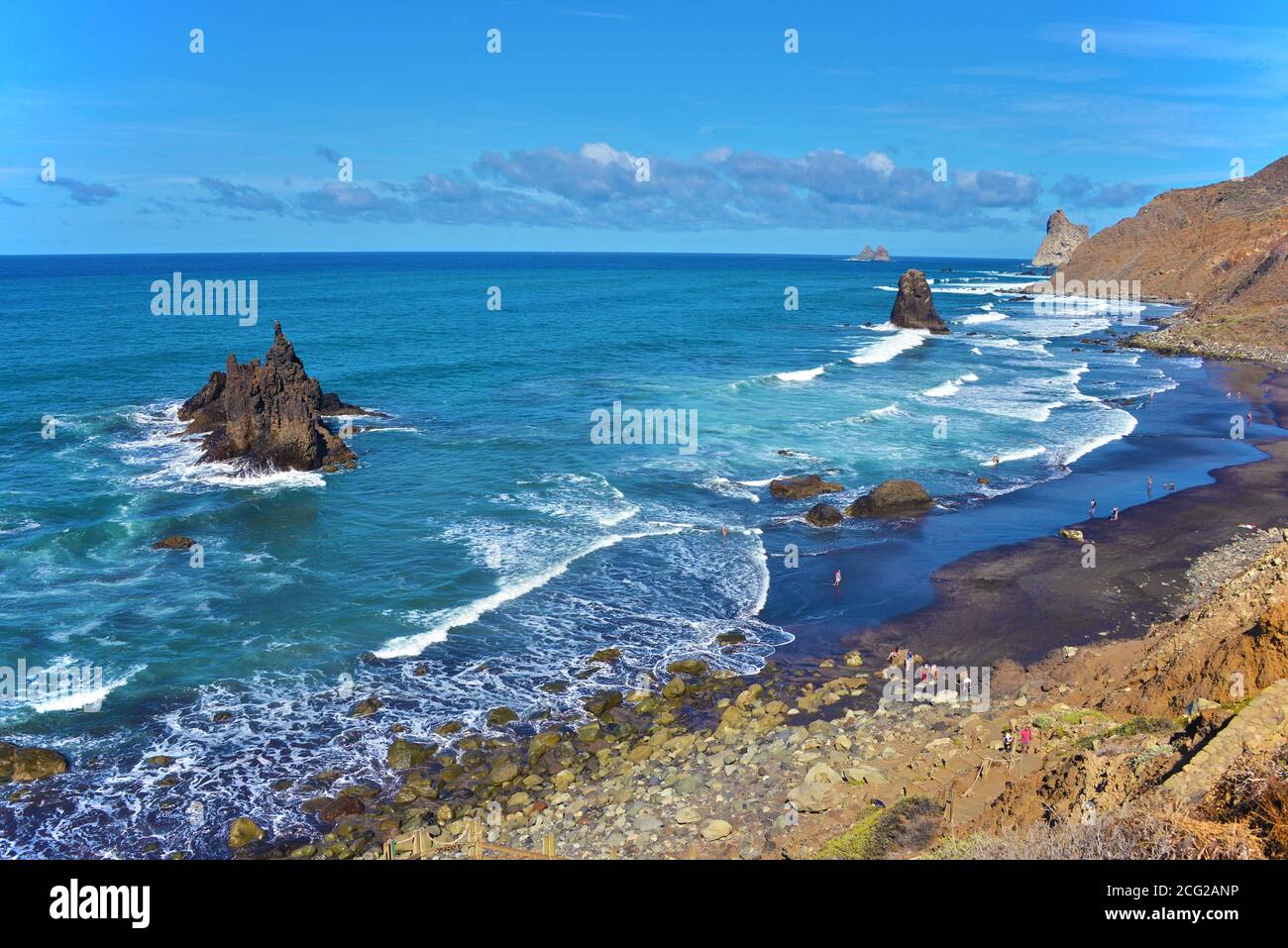 Beautiful view of one of the Canary Islands, Tenerife in fall at ...