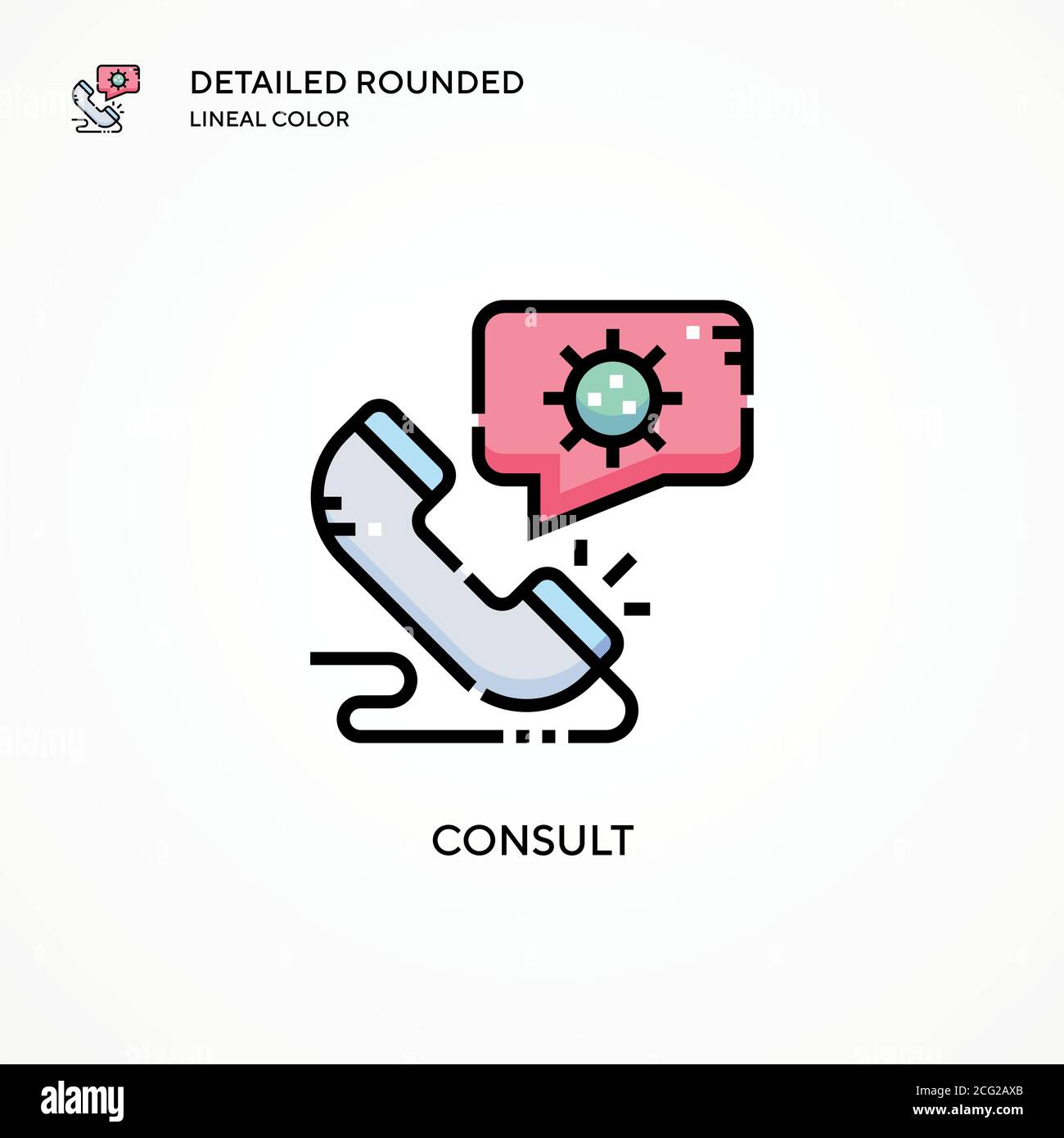 Consult vector icon. Modern vector illustration concepts. Easy to edit ...