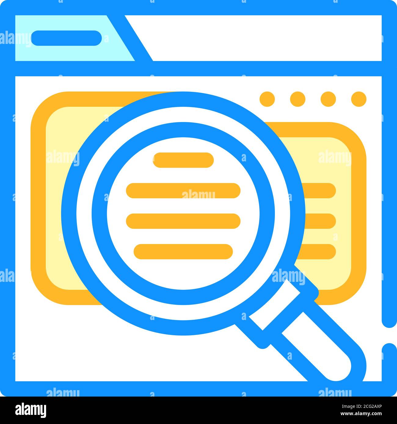 review research color icon vector isolated illustration Stock Vector ...
