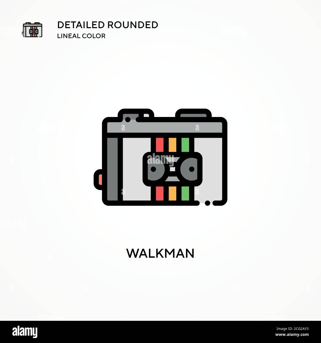 Walkman vector icon. Modern vector illustration concepts. Easy to edit ...