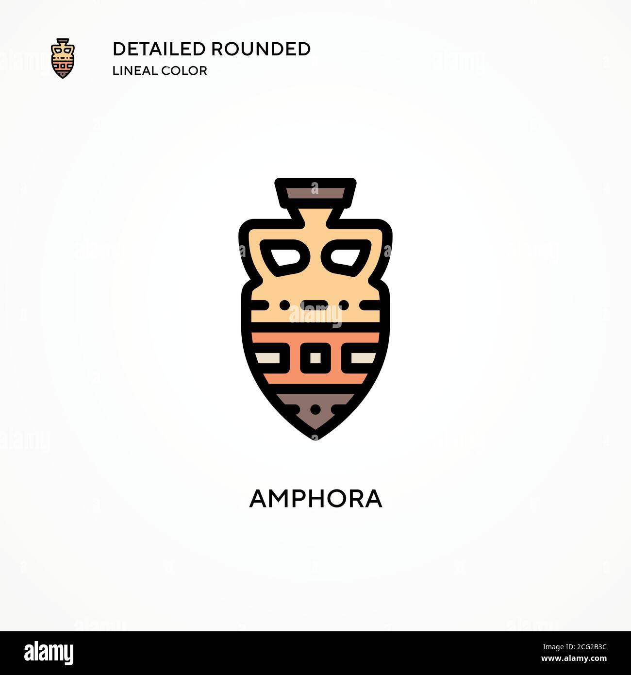 Amphora vector icon. Modern vector illustration concepts. Easy to edit ...